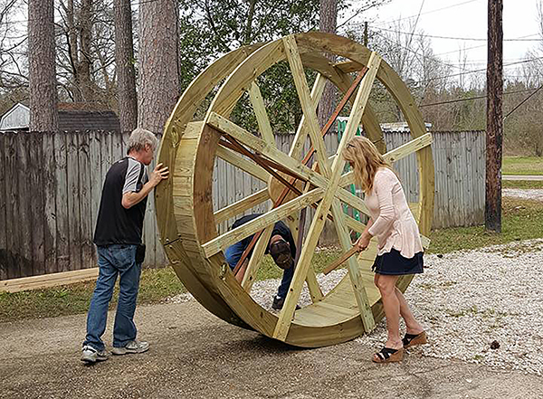 Breland creates new waterwheel for park | The Bogalusa Daily News