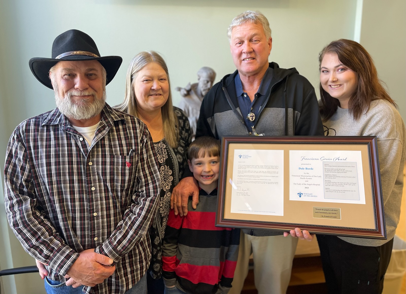 Our Lady of the Angels Health Presents Franciscan Service Award to ...